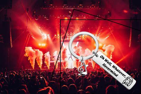 Zuo Bao Rock Music Jewelry Lyrics Gift Oh Well Whatever Nevermind Keychain Album Gift for Music Lovers (Oh Well Whatever Nevermind)