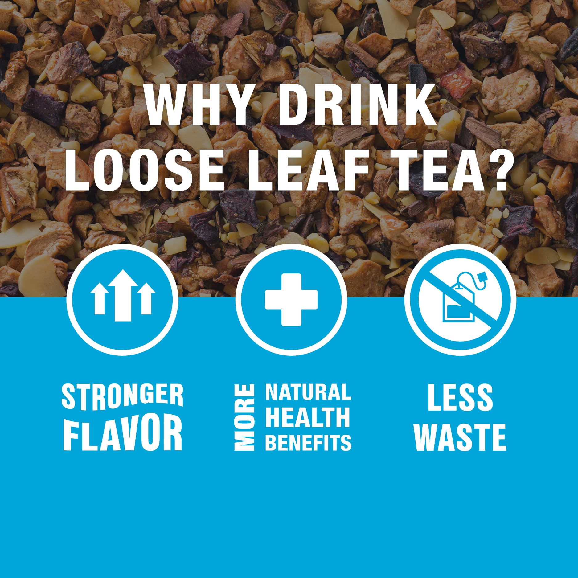 Tiesta Tea - Nutty Almond Cream | Cinnamon Almond Herbal Tea |Premium Loose Leaf Tea Blend |Non-Caffeinated Fruit Tea | Make Hot or Iced Tea & Brews Up to 200 Cups - 16 Ounce Resealable Bulk Pouch