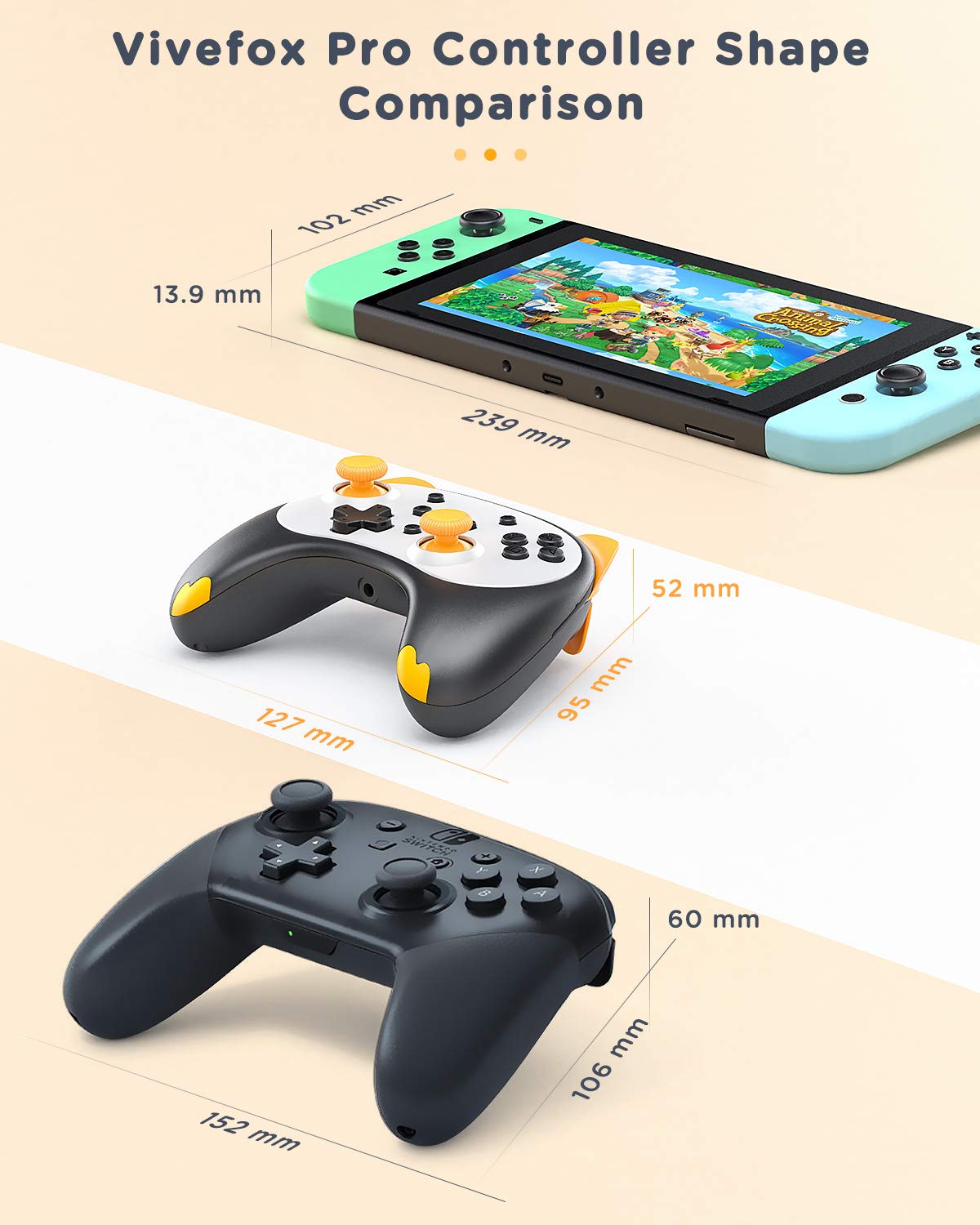 Vivefox Switch Lite Controller, Wireless Pro Controller for Switch Switch Lite Cartoon Kitten Switch Gamepad Supports Wake-up, Turbo, Gyro Axis, Dual Shock and Audio Jack Blathers
