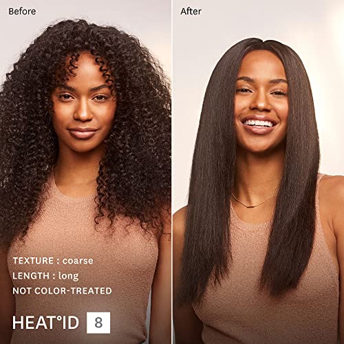 T3 Lucea ID Digital Ceramic Flat Iron with Touch Interface Interactive HeatID Technology for Automatic Heat Setting Personalization, White/Rose Gold, 1"
