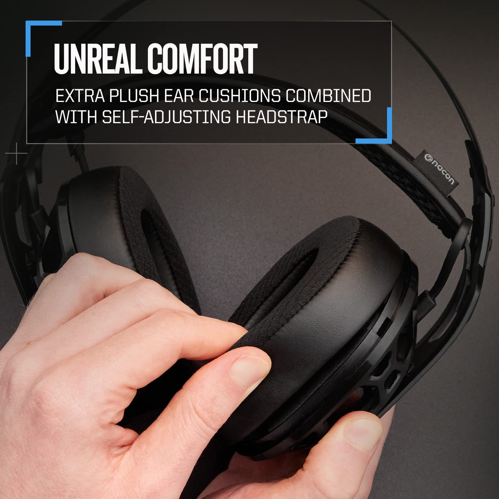 RIG 500 PRO HS Officially Licensed PlayStation Competition-Grade Headset with RIG Audio Dial for PS4, PS5, PC - 50mm Speaker Drivers - Flip to Mute Noise Canceling Mic