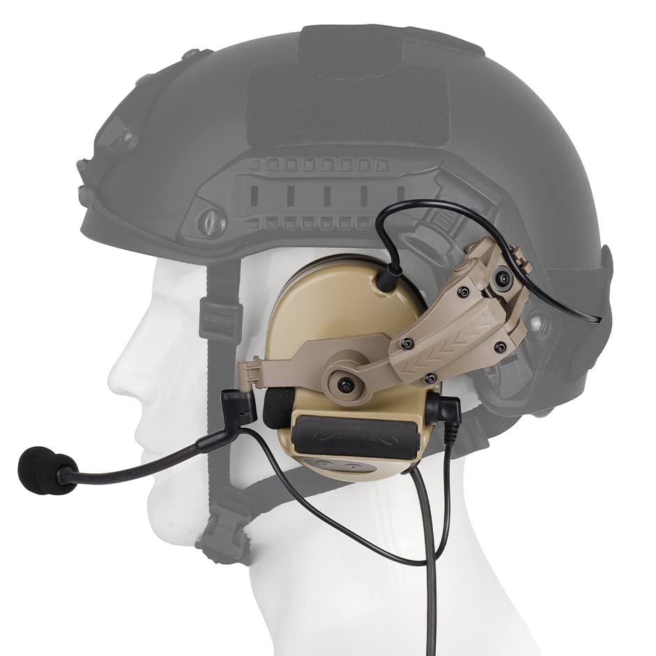 ZTAC Tactical Helmet ARC Rail Adapter Helmet Mount for ZTAComta II ZTAComta III ID102-DE