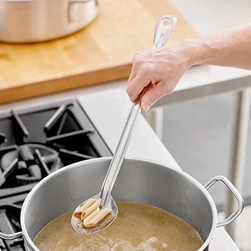 Serving Utensils, Set of 4-15" Solid Spoon, 15" Perforated Spoon, 11" Perforated Spoon and 9" Serving Tong Stainless Steel Kitchen Utensils Set