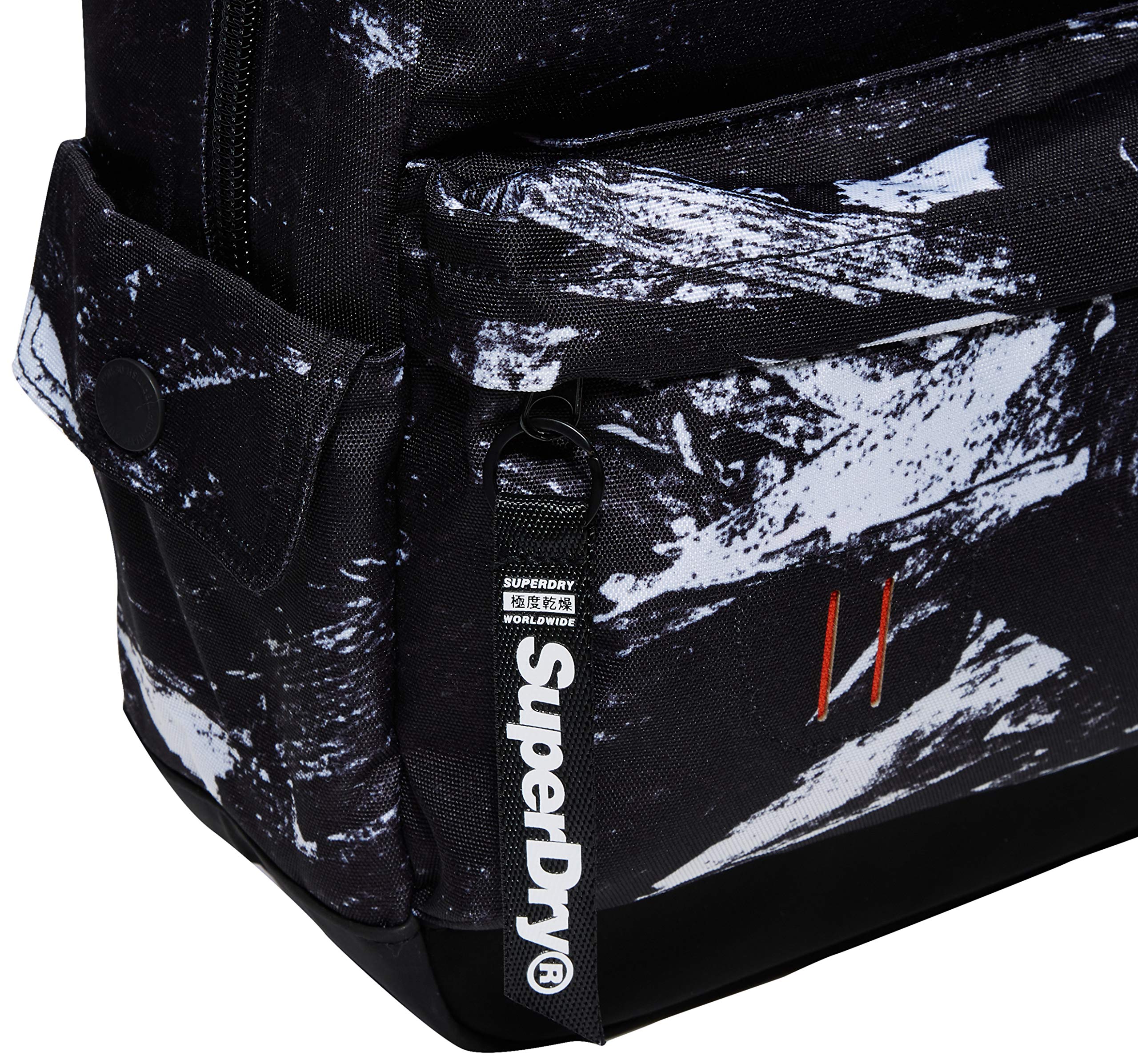 Superdry Men's Backpack, Black (Black Print), 30x20x44 Centimeters (W x H x L)