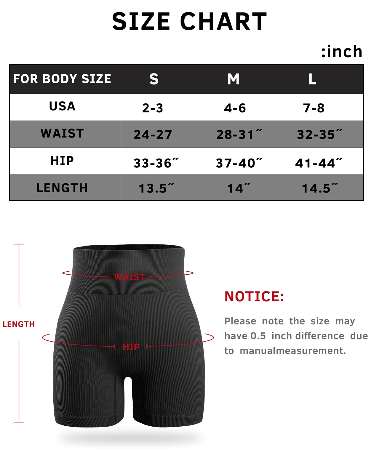 Women’s Workout Running Shorts High Waist Tummy Control Athletic Gym Yoga Lounge Shorts (N08S-HeiBaiLan)