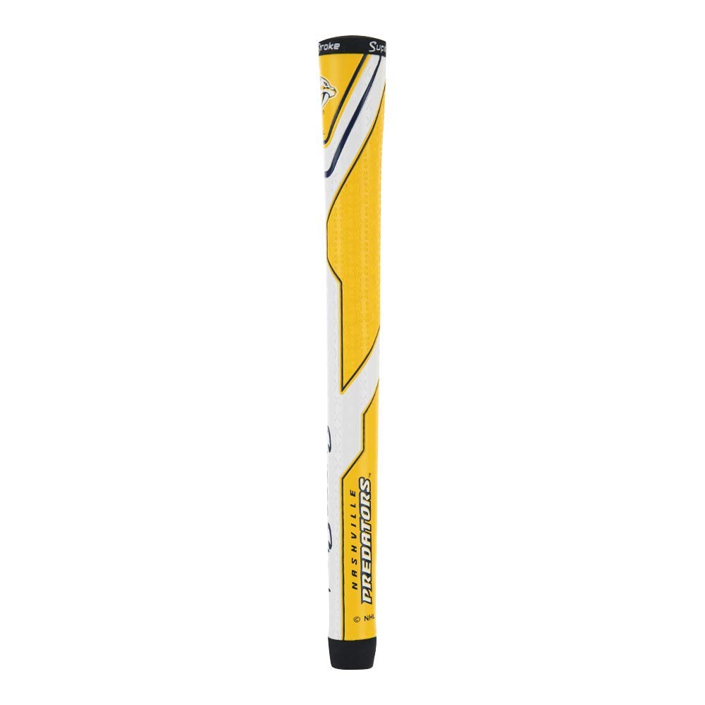 SuperStroke NHL Traxion Tour Golf Club Grip, Nashville Predators (Standard) | Officially Licensed Through Team Golf | Improves Feedback and Tackiness | Reduces Taper to Minimize Grip Pressure