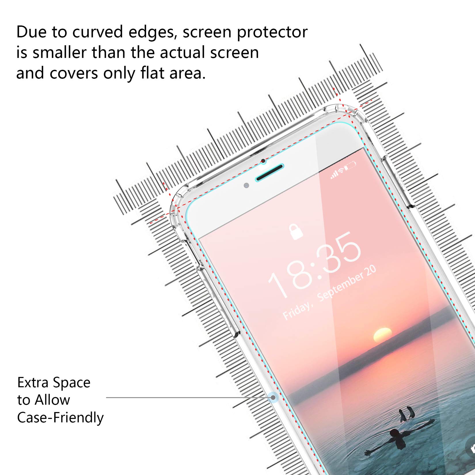 Singdo iPhone SE 2020 Case,iPhone 7/8 Case,with [2 xTempered Glass Screen Protector] Premium Clear Soft TPU + Hard PC Ultra-Clear Anti-Scratch Anti-Yellow Case for iPhone SE 2020/7/8 4.7 inch Clear