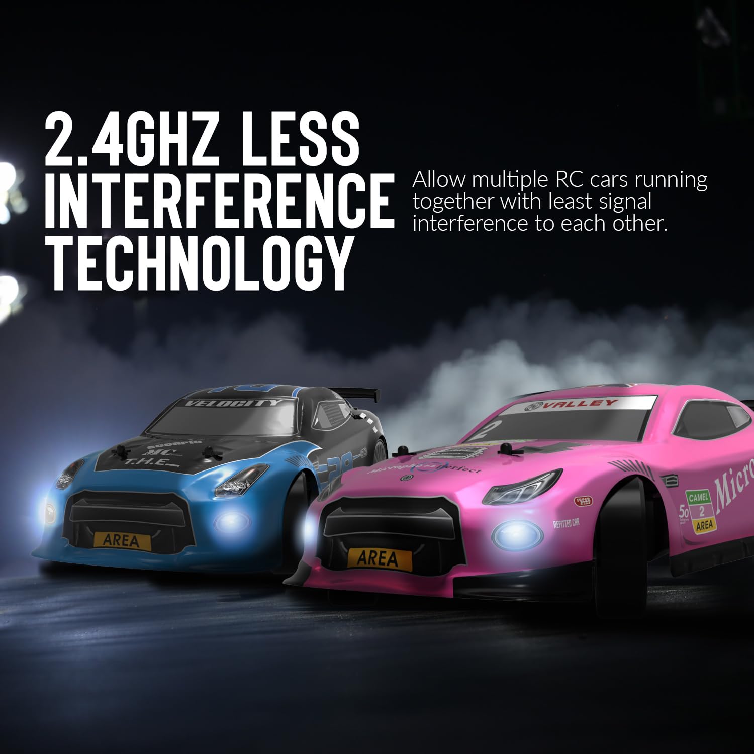 RACENT Remote Control Car - RC Drift Car 1:14 2.4Ghz 4WD 25KPH High Speed Sport Racing Vehicle
