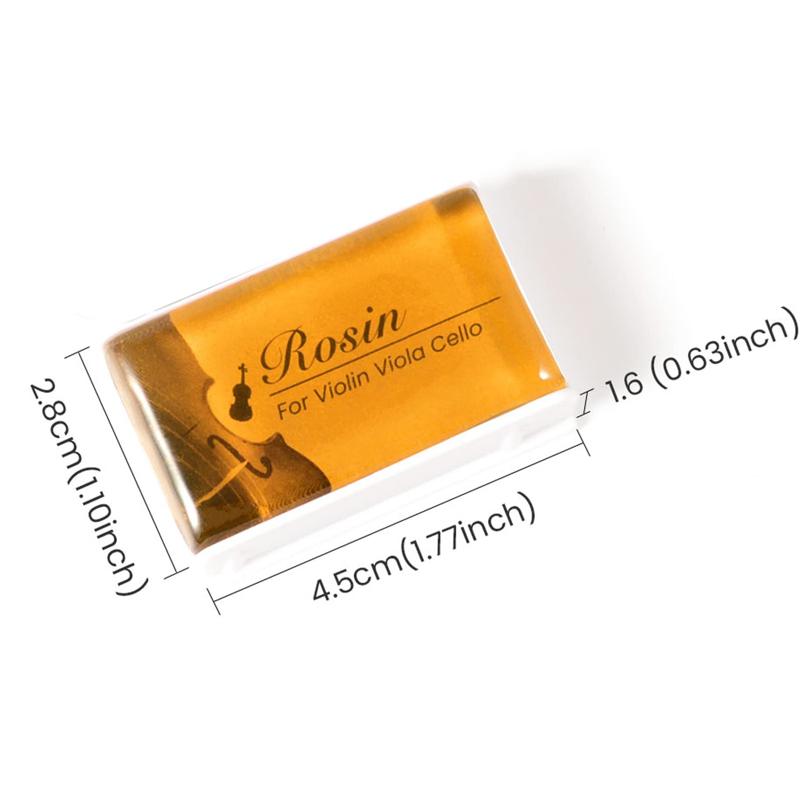 Rosin, Violin Rosin [6 Pack] Cello Viola Rosin for Violin Bow, Light Low Dust Resin, Violin Accessories by Dulphee