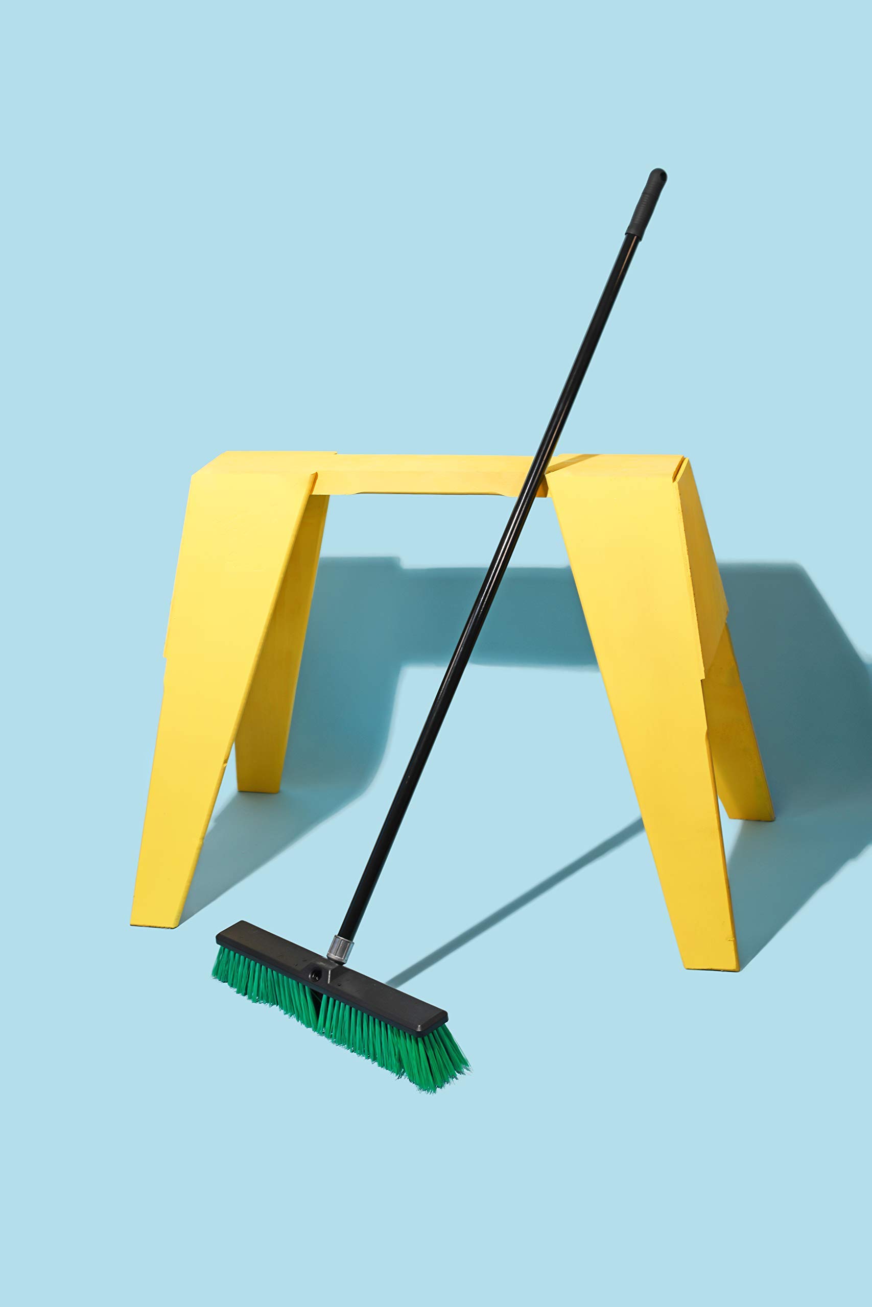 Tidy Tools Large 18'' Rough-Surface Push Broom with Alloy Handle