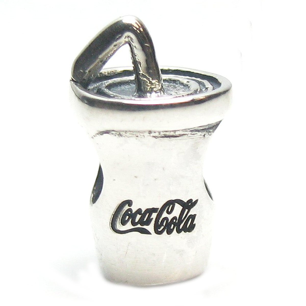 Queenberry Sterling Silver Cup of Coca Cola Soda European Style Bead Charm