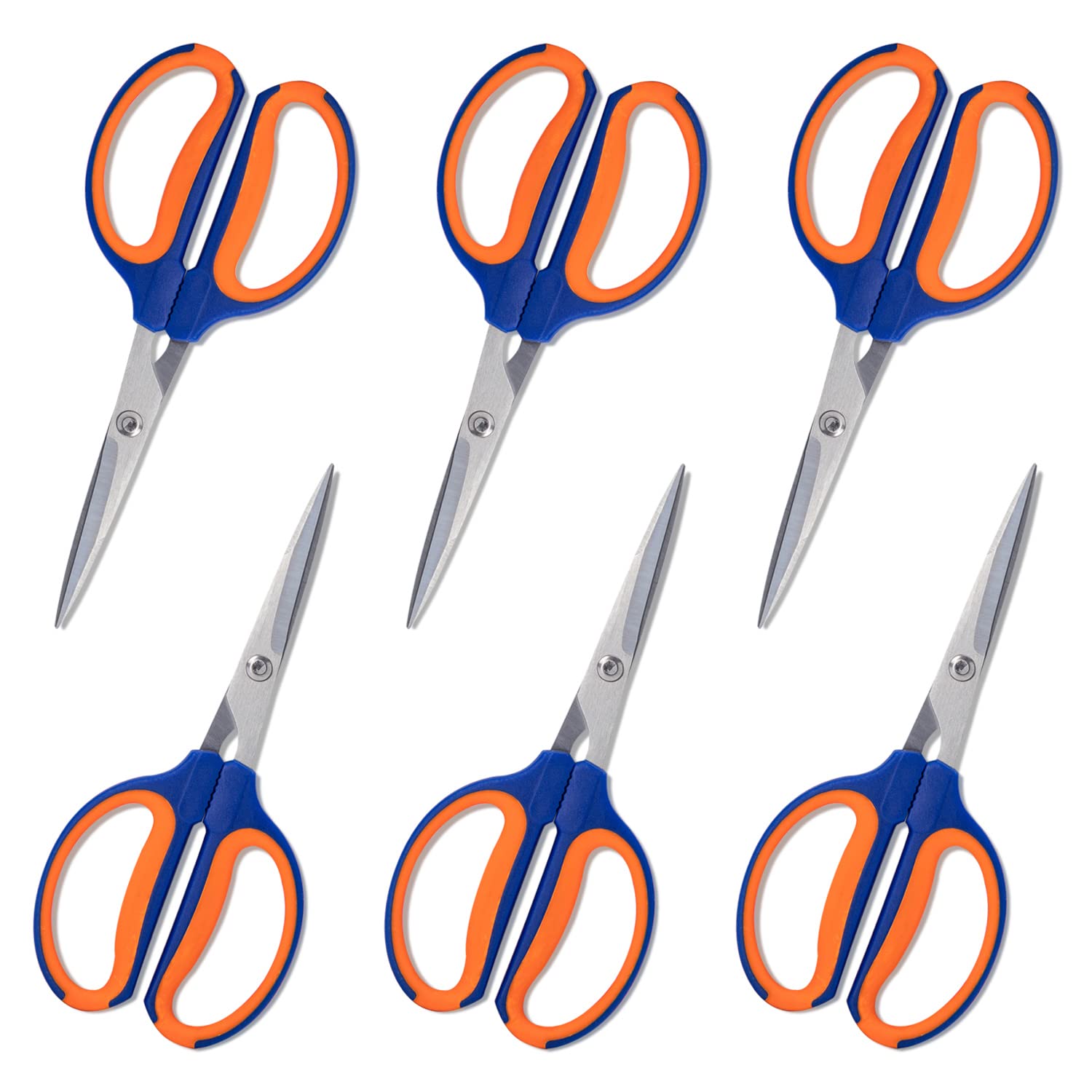 WISEPRO Bonsai Scissors, Gardening Cutters, Sharp Plant Trimming Shears, Flower Pruning Snips, Rose Cutting Tools with Stainless Steel Blade(6PACK)