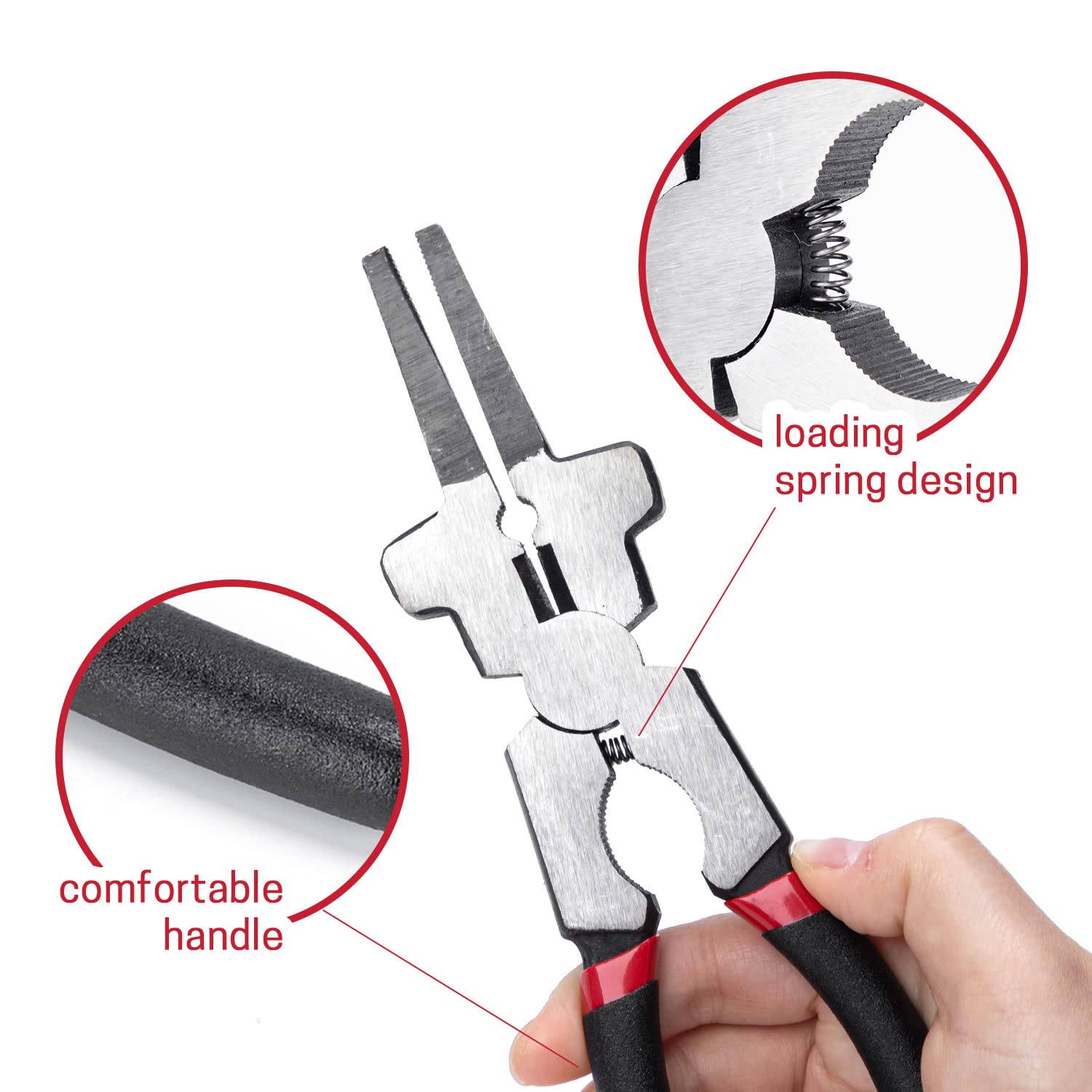 WISEPRO Drop Forged MIG Welding Pliers,8 Inch Multi-Purpose Welding Plier for Cutting Welding Wires,Hammering and Removing Spatters