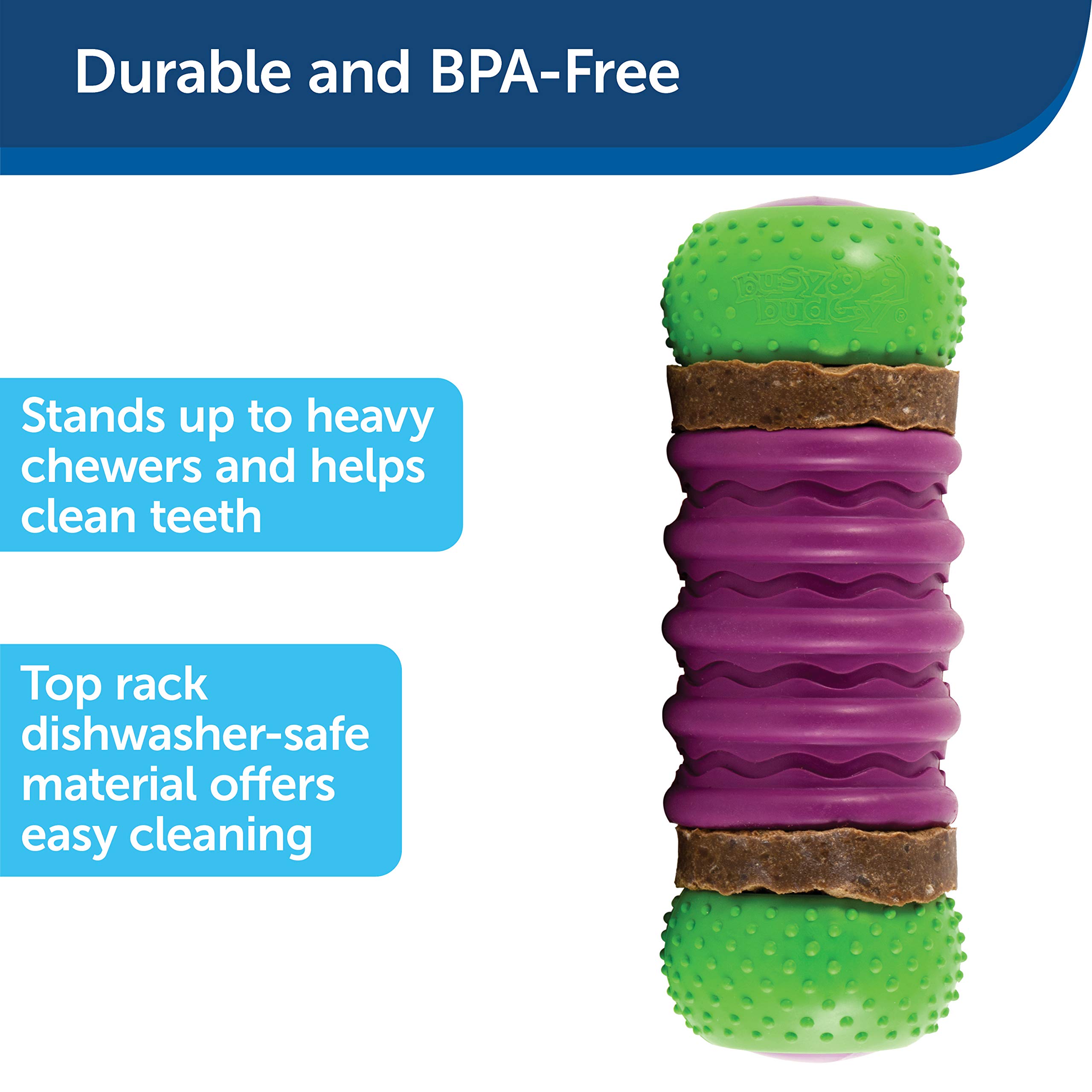 PetSafe Busy Buddy Ultra Stratos Treat Ring Dog Toy β Ultra Thick Treat Rings β Medium