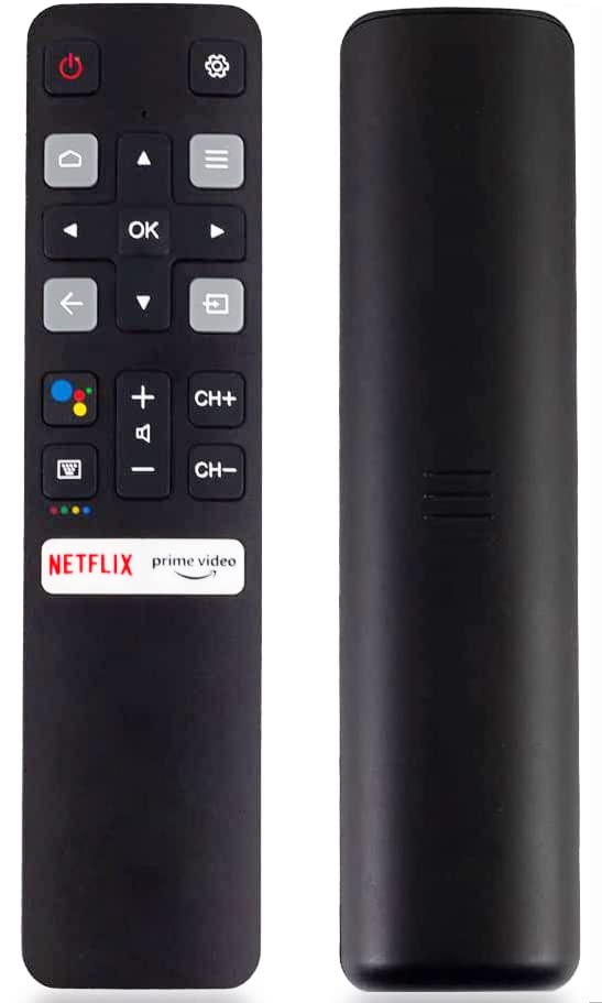 Remote RC802V FNR2 Fit for TCL Android 4K Smart TV 40S334 50S434 55S434 75S434 40S330 70S430 32S334 55S435 50S435 43S434 32S6500A 65P8S 65P8 49S6800FS 32S6500S 32A325 [NO Voice Function]