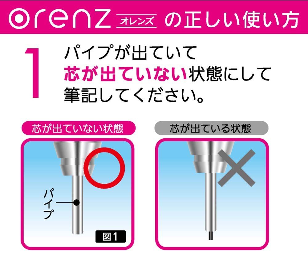 Pentel orenz Mechanical Pencil Limited edition MANNISH LINE (0.2mm / Green) with Ain Stein pencil lead