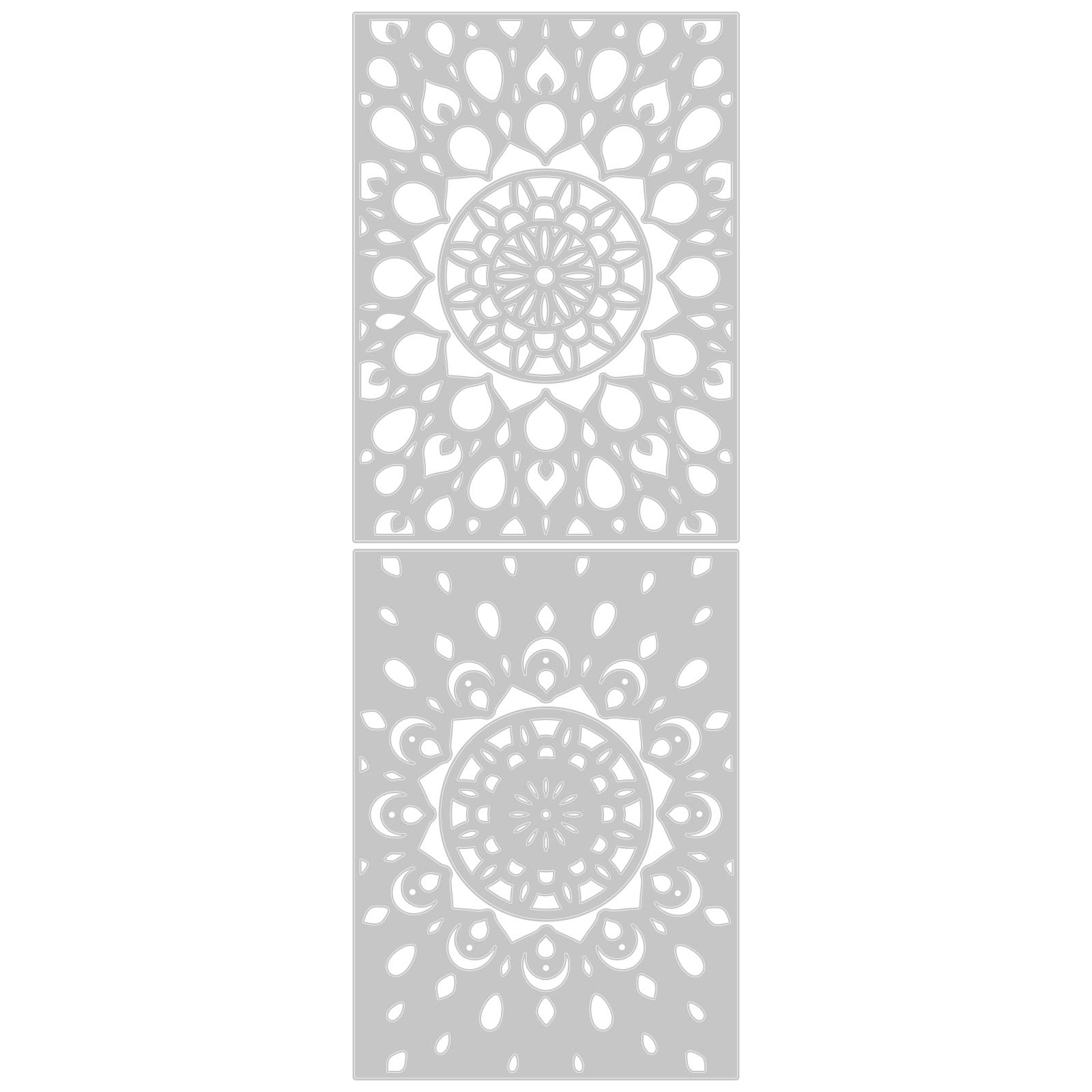 Sizzix Thinlits Die Set 4 Pack , Kaleidoscope Layers Cutting dies, Multicolor