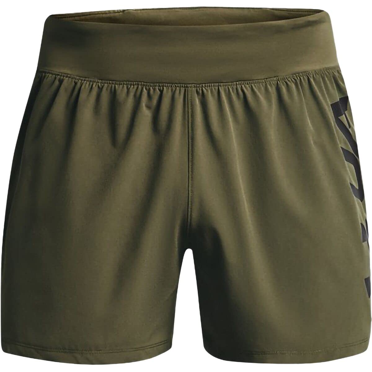 Under Armour Men's Speedpocket 5-Inch Shorts, Marine Od Green (390)/Reflective, XX-Large