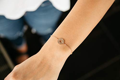 Rosa Vila Discontinued Compass Bracelet - Direction of Life & I’d Be Lost Without You (Gold Tone)