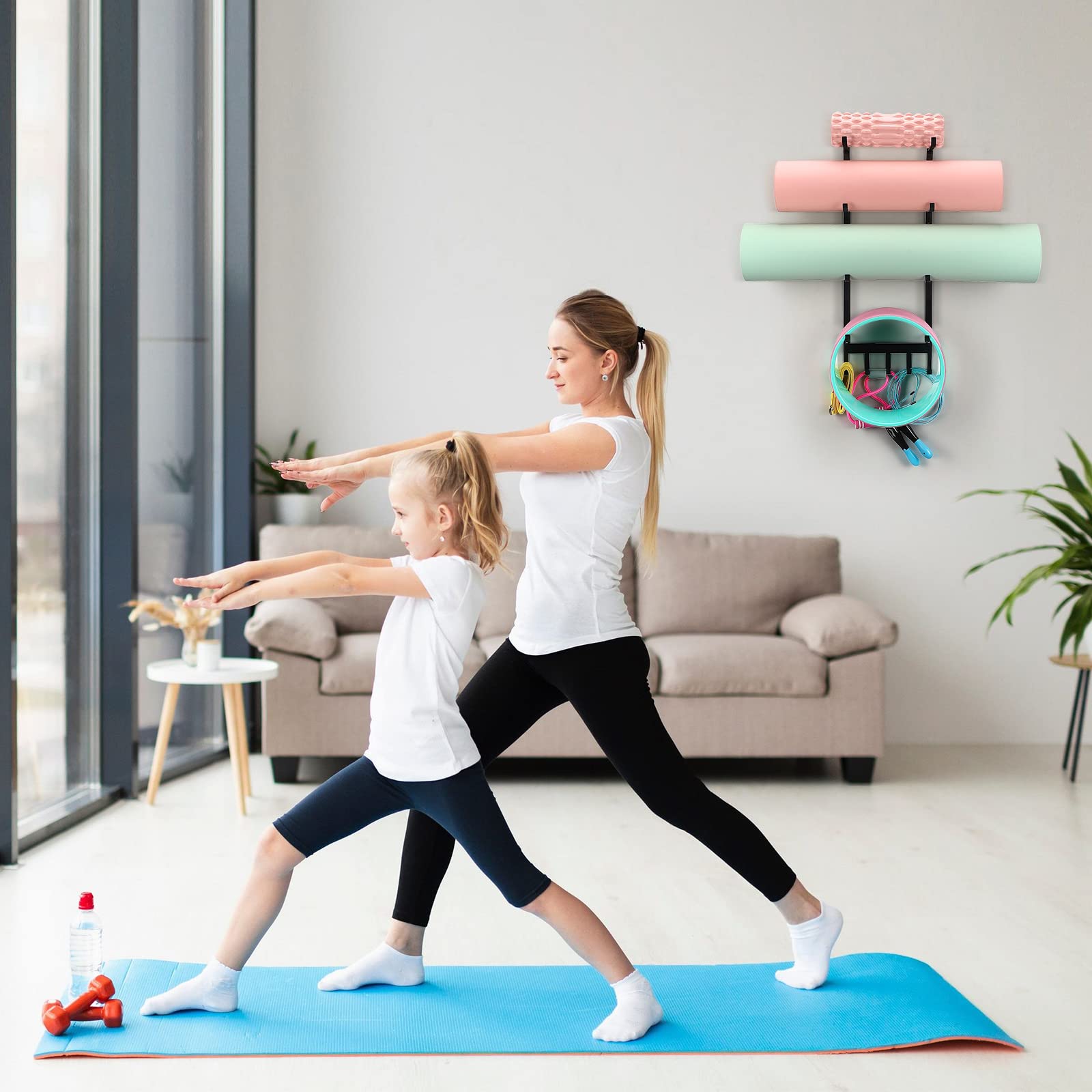 yoga mat holder wall mount