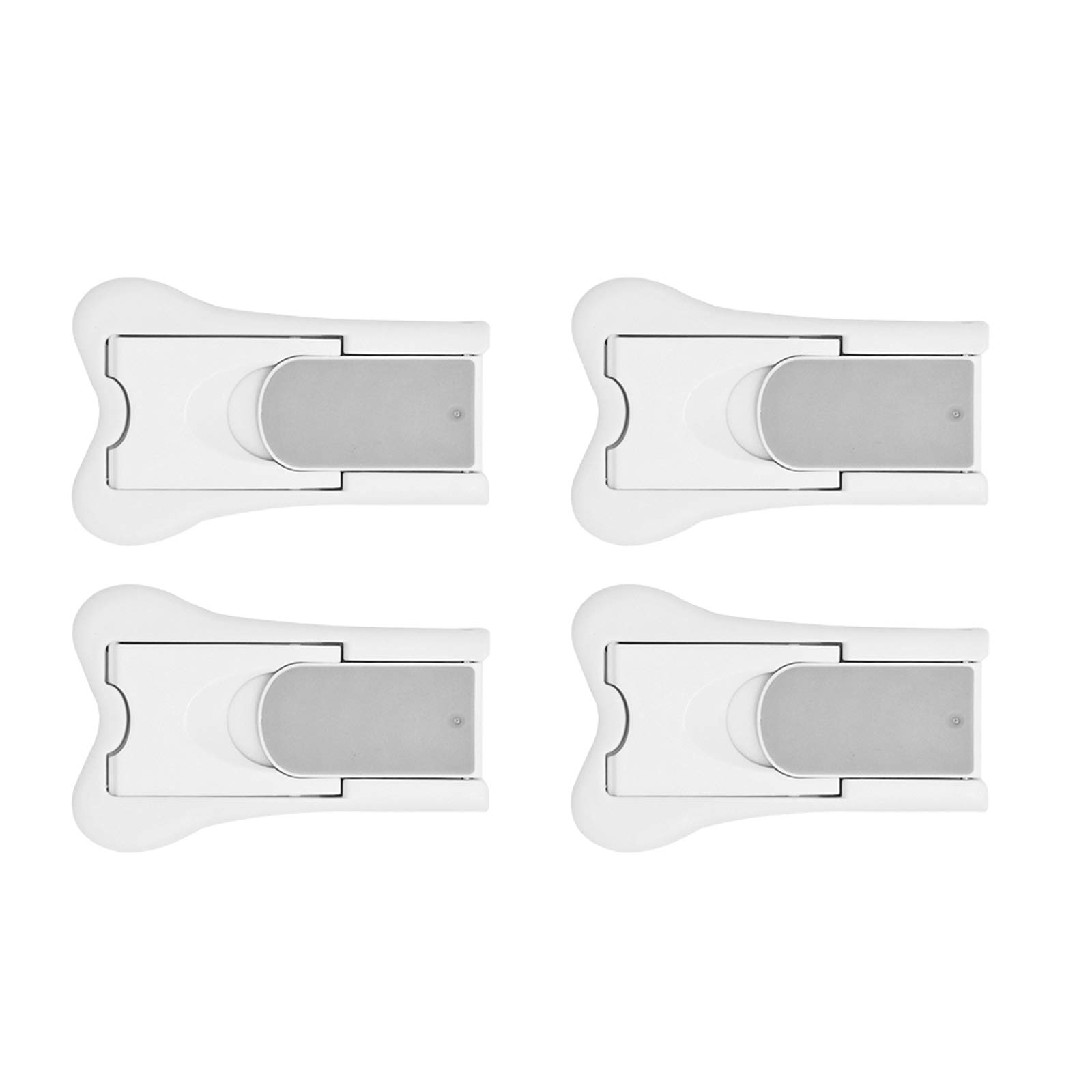 Sliding Glass Door Child Lock-GRANDOTO 4Pack Baby Proofing Home Guard Safety Locks & Toddler Children Proof Security Locking Kits for Window,Wardrobe,Closet,Patio,Shower,Barn,Kitchen Doors Slide Glass