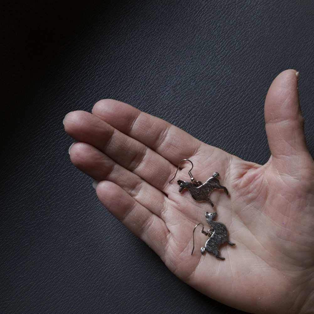 Pewter Llama Earrings by The Magic Zoo