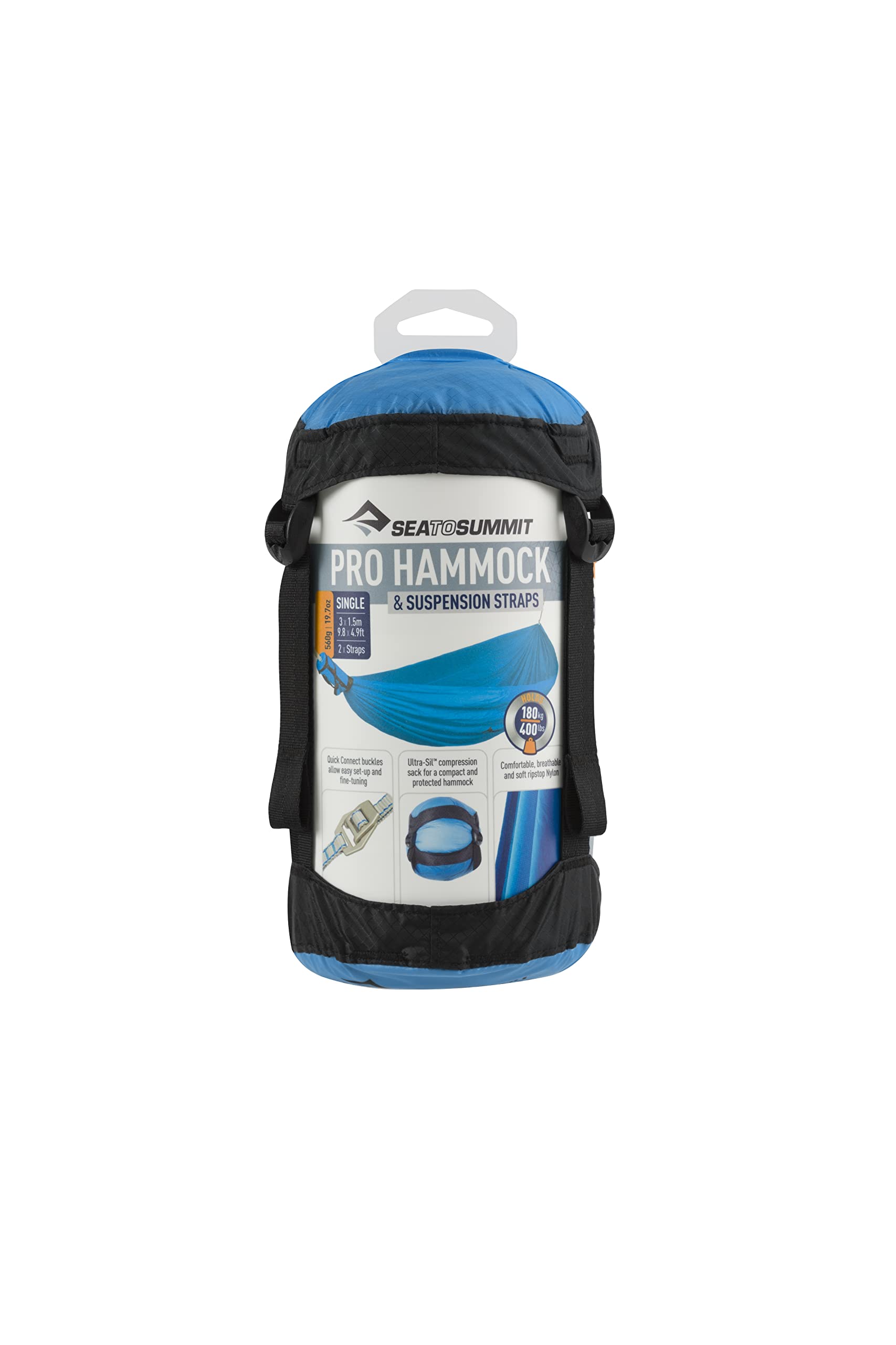 Sea to Summit Pro Hammock Set with Suspension Straps, Single, Blue