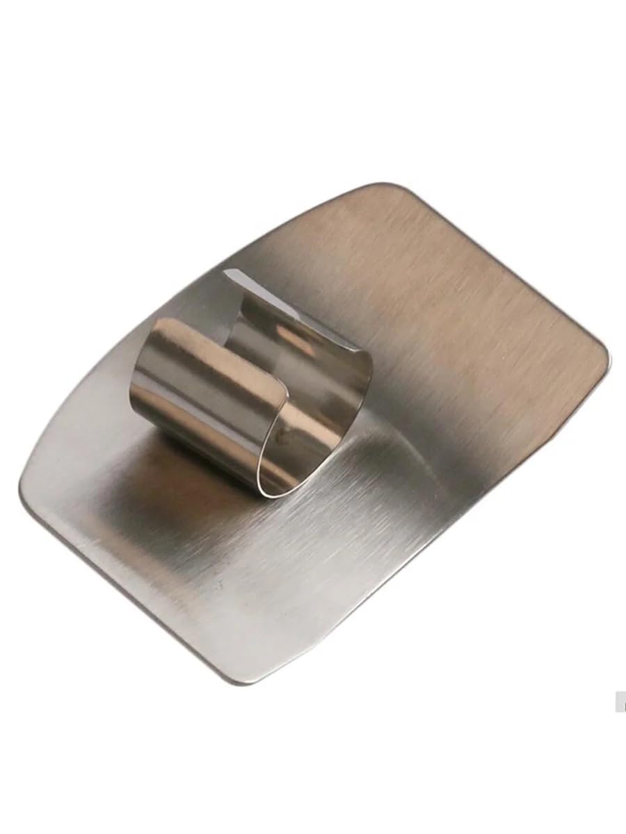 Stainless Steel Thumb Knife Finger Cutter Saver with Knife Guard and Finger Protectors for Cutting Vegetables, Holder for Slicing, Ideal Finger Guards for Kitchen Knives for Secure Food Cuts.