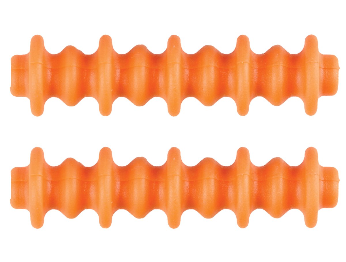 Pine Ridge Archery Nitro Button XL, Increases Bow Speed, Eliminates Nock Pinch, and Dampens String Vibration and Noise, Orange, Pack of 2