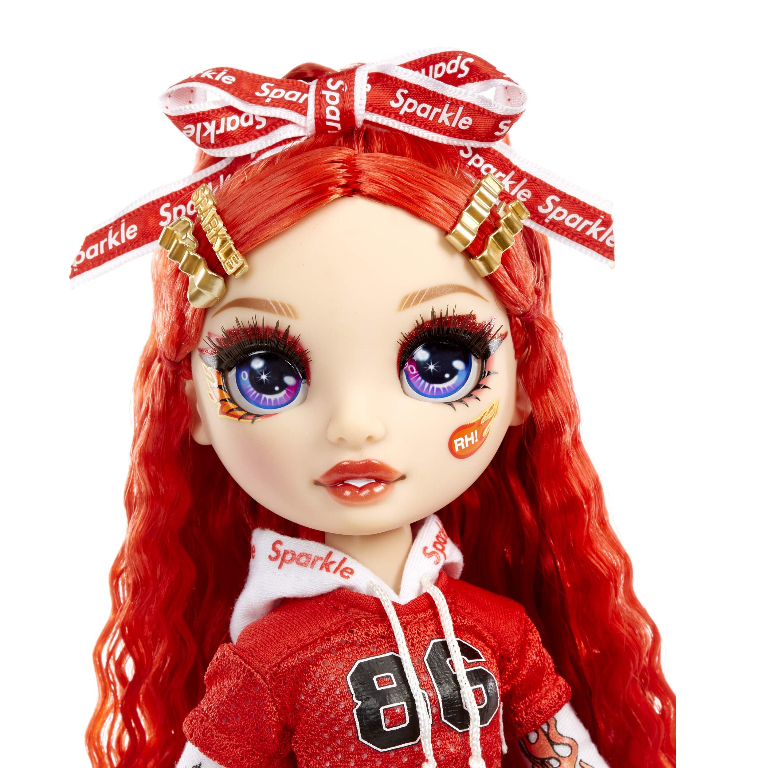 Rainbow High Cheer Ruby Anderson β Red Cheerleader Fashion Doll with 2 Pom Poms and Doll Accessories, Great Gift for Kids 6-12 Years Old