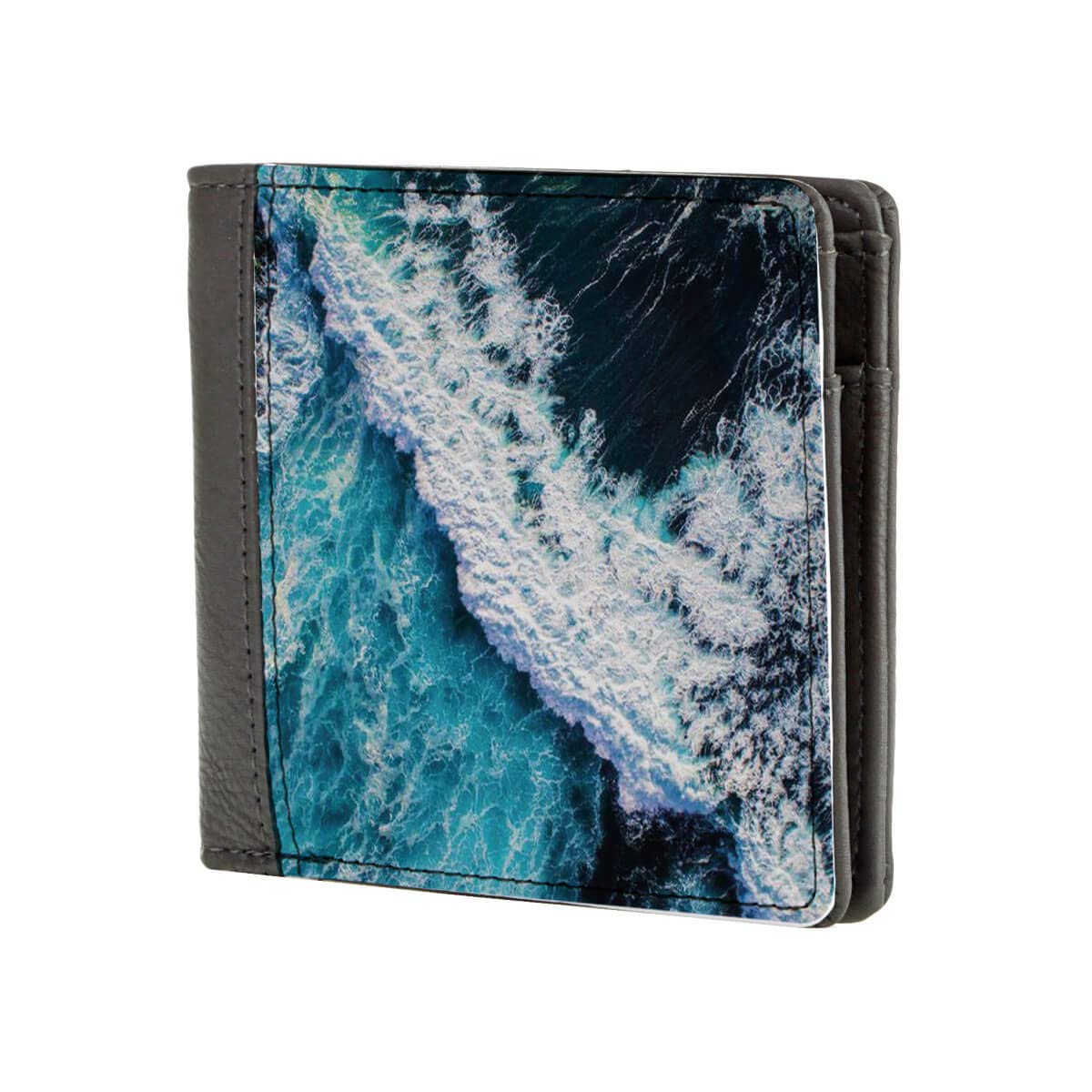 ZIZ Wallet made of Leather with Personalized print Card and Money Holder Gift Idea Unisex Accessory (Fox)