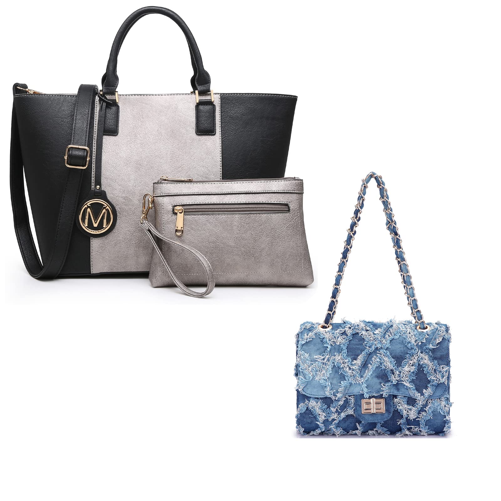 Women Fashion Tote Bag and Denim Purse