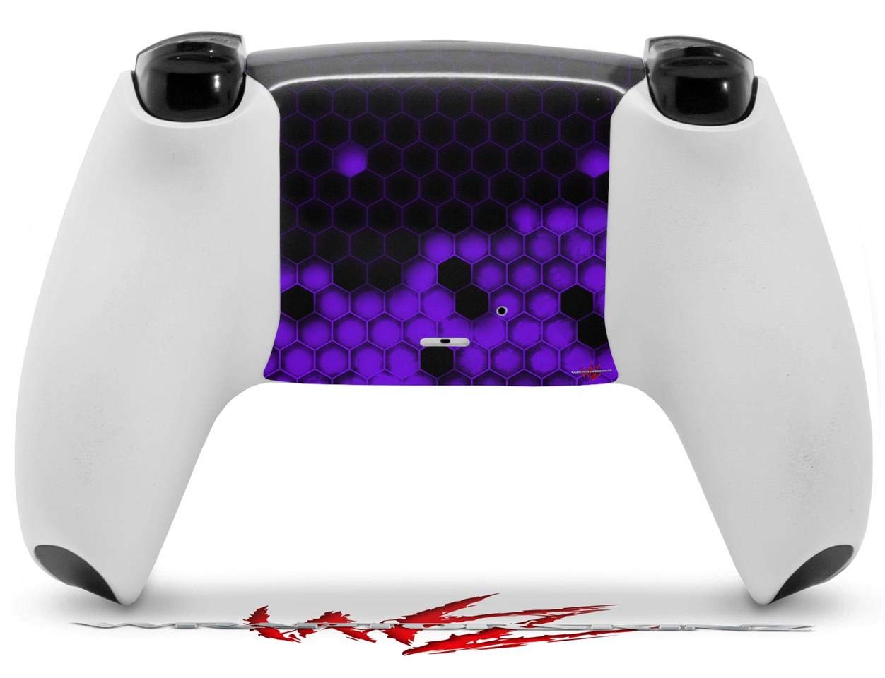 WraptorSkinz Skin Wrap compatible with Sony PS5 DualSense Controller HEX Purple (CONTROLLER NOT INCLUDED)