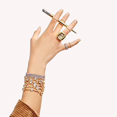 SWAROVSKI Constella bangle, White, Gold-tone Finish