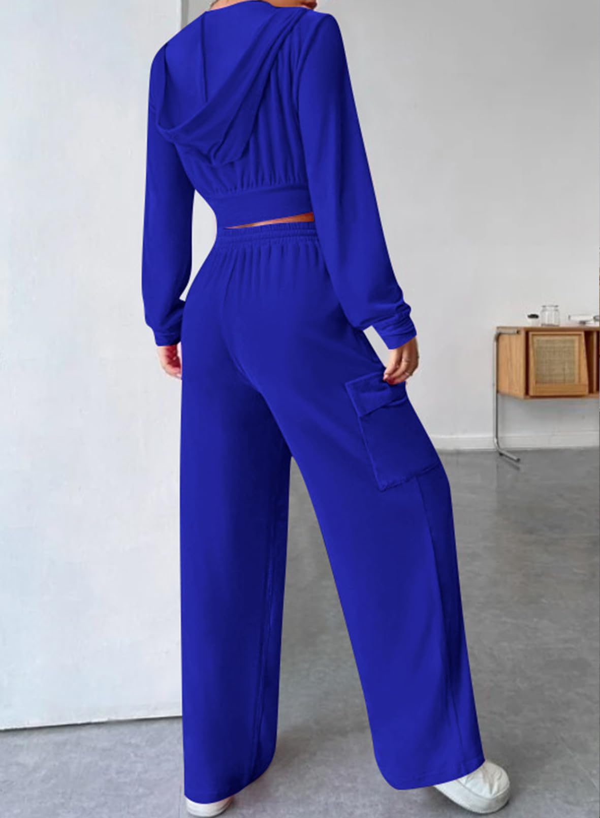 Womens Fall Velour 2 Piece Tracksuits Outfits Fashion Casual Solid Long Sleeve Zipper Velour Sweatsuits for Going out Party Pink