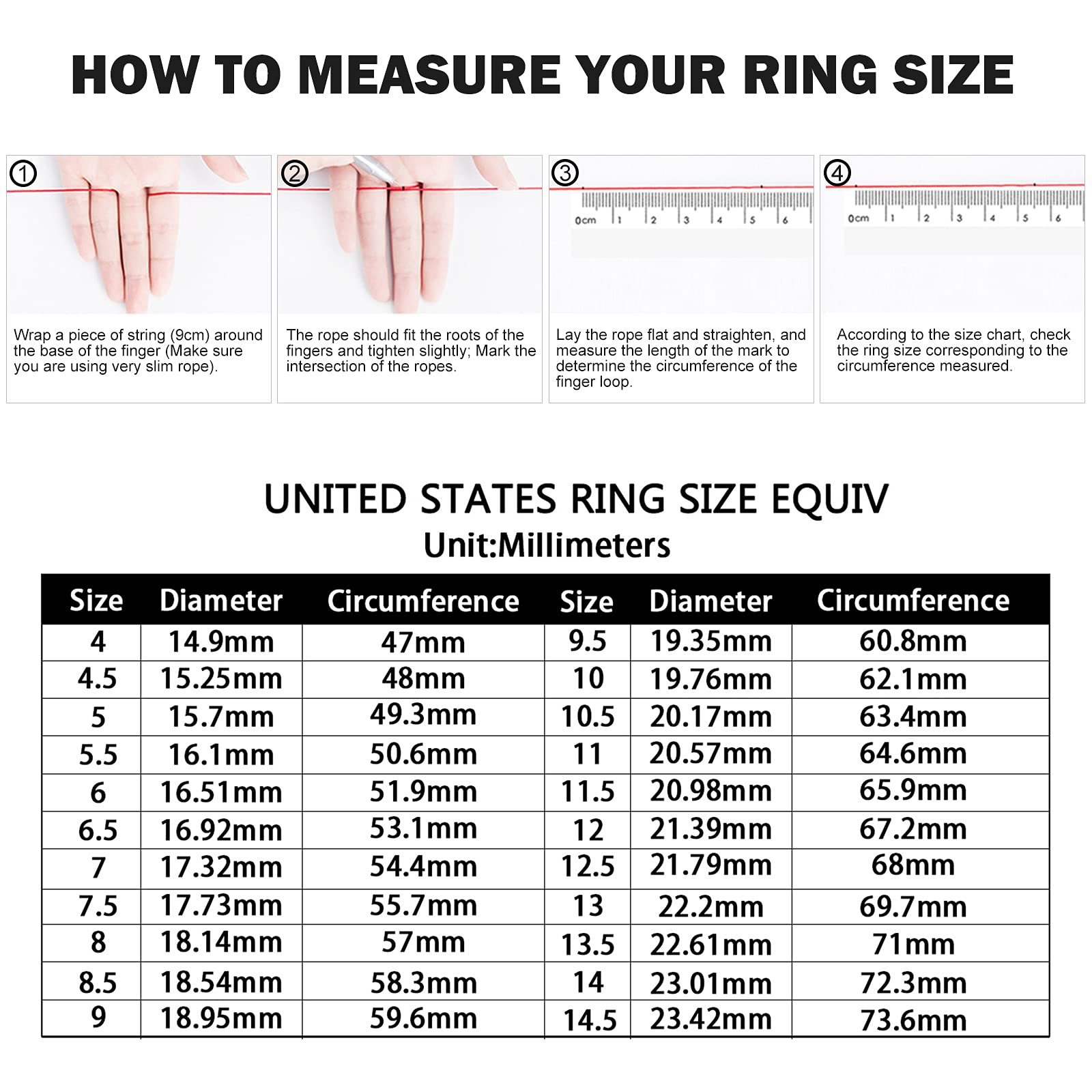 SOMEN TUNGSTEN 925 Sterling Silver 1 Carat Solitaire Round CZ Engagement Wedding Band Classic Six Prong Ring Size 7