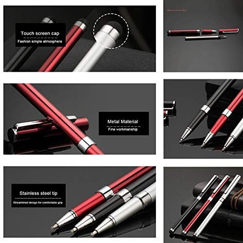 Pro Stylus Capacitive Pen Compatible withPlantronics BackBeat FIT 2100 Upgraded Custom High Precision Touch Full Size 3 Pack! (Black Silver RED)