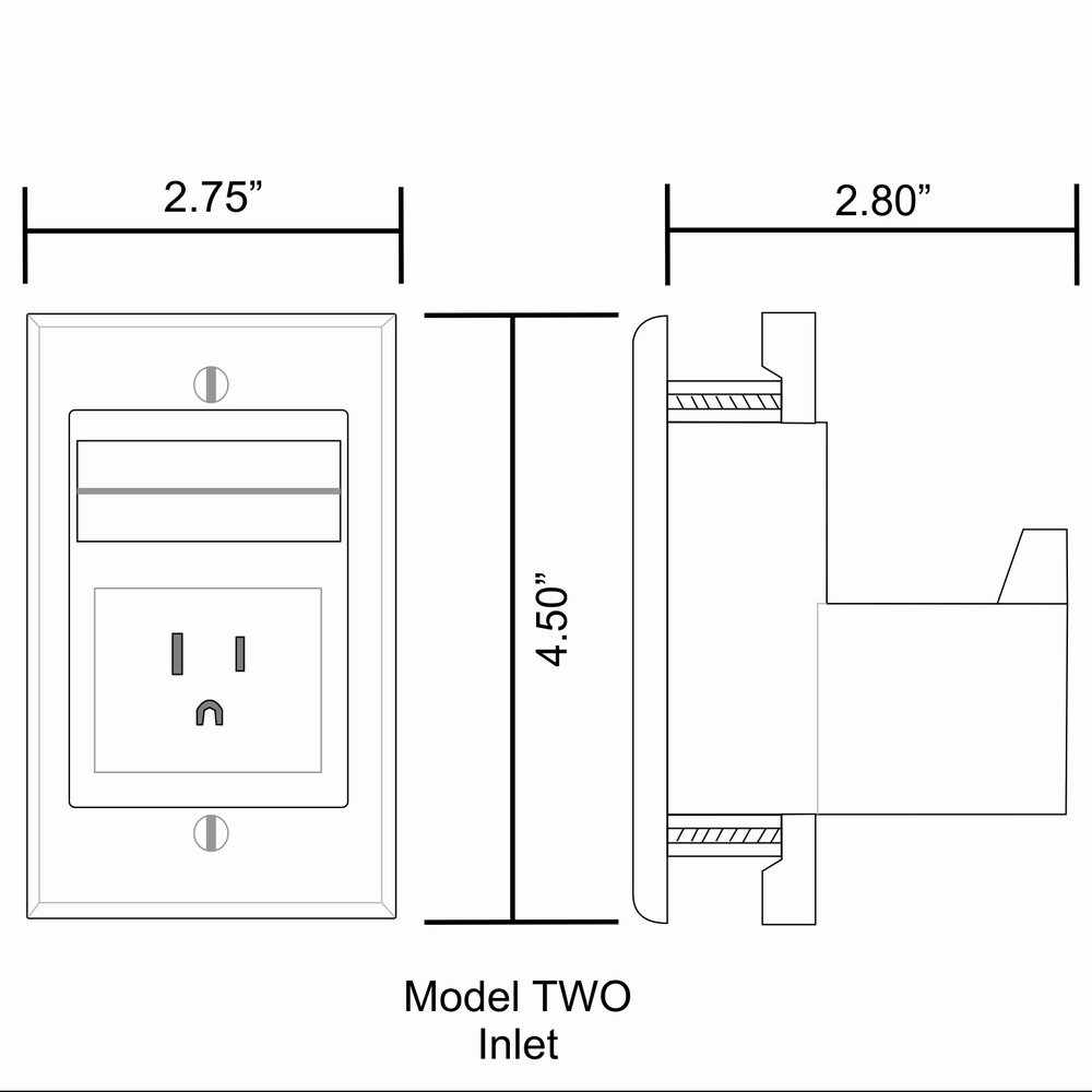 PowerBridge TWO-PRO-H2 Dual Outlet Recessed In-Wall Cable Management System and Two 10-Foot High-Speed HDMI Cables (Latest Standard) Bundle