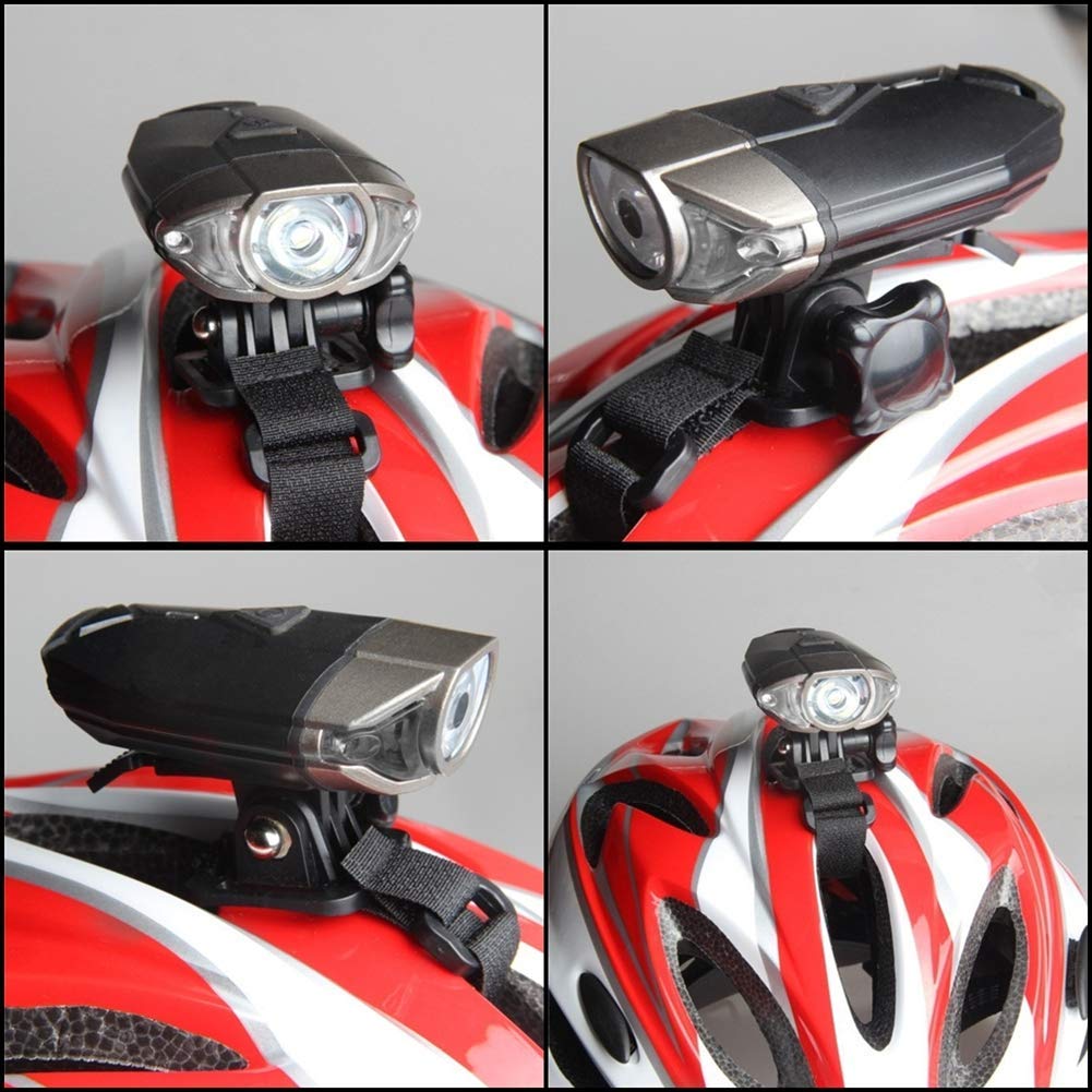 WASAGA Bike Helmet Light, 300 Lumen Led Bicycle Helmet Light 3 Modes USB Rechargeable Waterproof Bike Front Headlight Perfect for Riding or Outdoor Activities