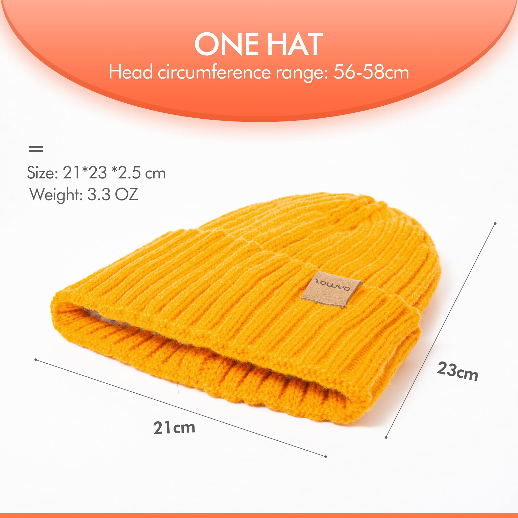 zowya Ultrawarm Winter Beanie for Men & Women Thermal Lining Double-Layer Skully Thick Knit Beanie, 1-Hat Black