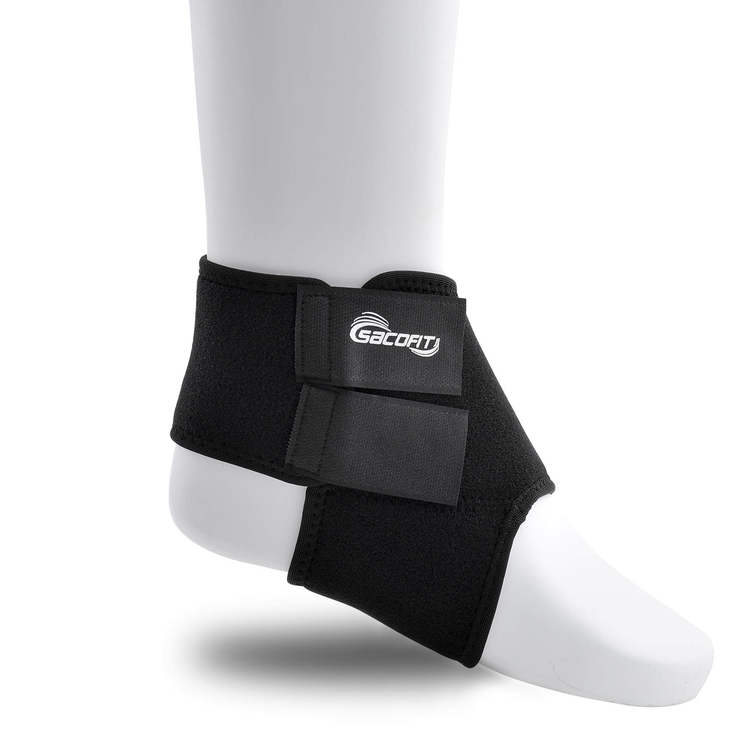 SaCOFIT Ankle Brace for Women & Men Adjustable Ankle Braces ankle compression sleeve for Plantar Fasciitis Chronic Ankle Strain Arthritis Torn Tendons Running Work Out