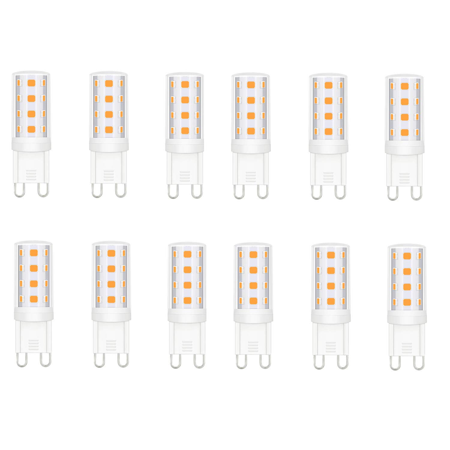Small frog G9 Led Bulbs Dimmable 3W (40W Halogen Equivalent) Daylight White 5000k G9 Bi Pin Base 380 Lumen, Pack of 12