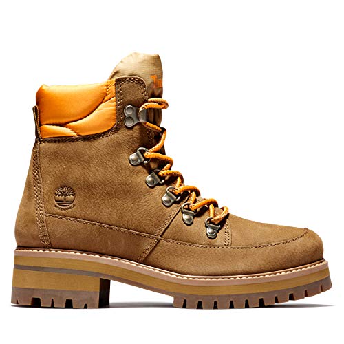 Timberland Courmayeur Valley Waterproof Leather and Fabric Hiker Dark Sand 8 B (M)