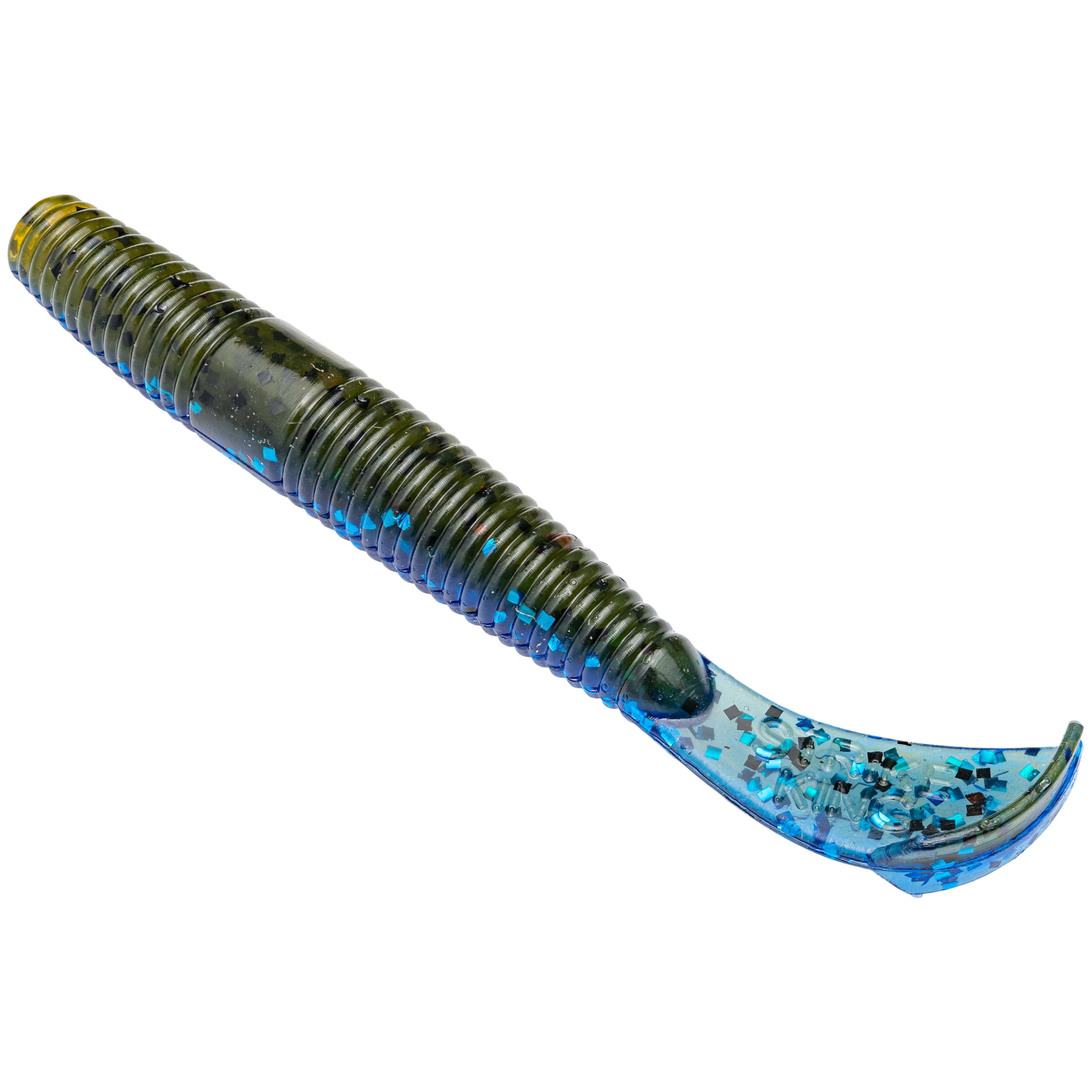 Strike King (RGNCUTR-50) Rage Ned Cut-R Worm Fishing Lure, 50 - Okeechobee Craw, 3", Exclusive Tail Design