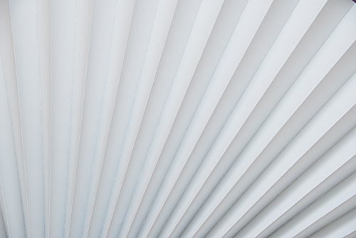 Redi Shade No Tools Original Arch Light Blocking Pleated Fabric Shade White, 72 in x 36 in