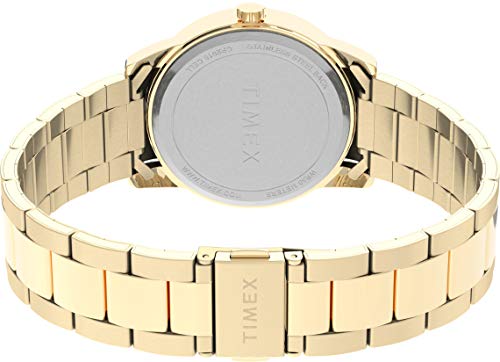 Timex Men's Easy Reader 38mm Watch – Gold-Tone Case Cream Dial with Gold-Tone Stainless Steel Bracelet