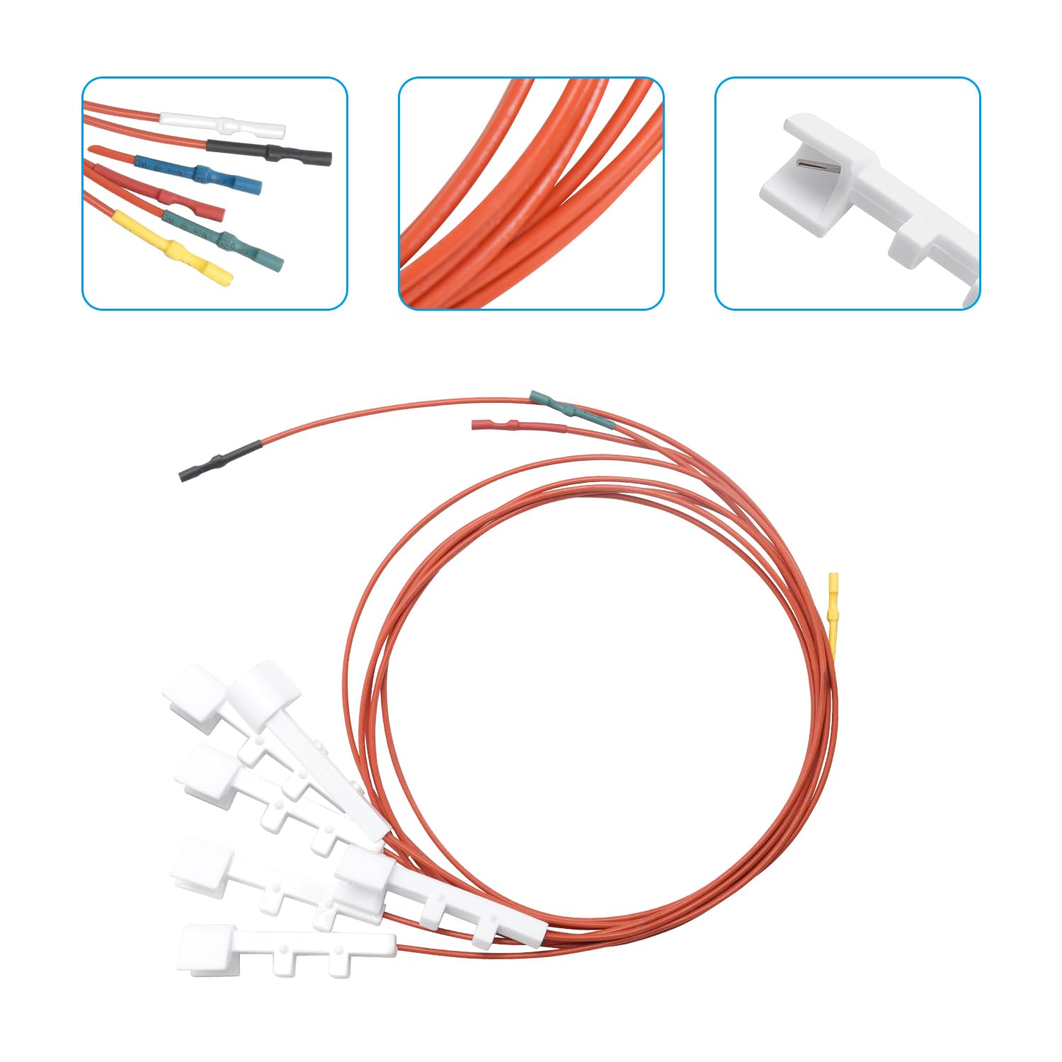 SafBbcue 63788 Grill Igniter Kit Replacement for Weber Grill Q3200 Grills Replacement Parts, Weber Q320 Grill Ignition Replacement, Weber 57060001 586002 57067001 Igniter
