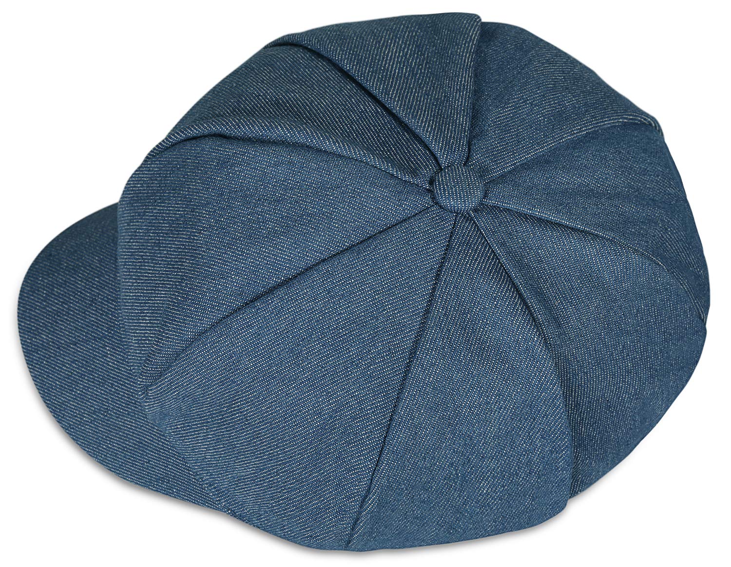 WETOO Women Washed Denim Newsboy Cap Beret Cap Bakerboy Hat Paper Boy Hat