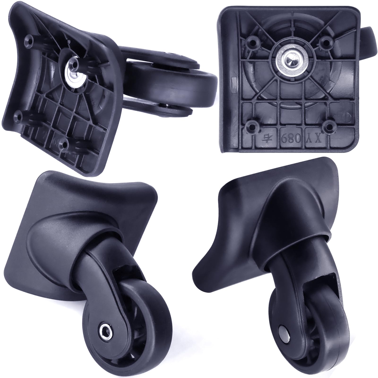 Replacement Luggage Wheel Repair Suitcase Bag Parts Spinner Wheels Casters a Pair(W149,2 pcs)