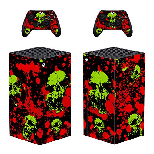 X-box-Series-X Skin Set Vinyl Decal Skin Stickers Protective for X-box-Series-X Console Kinect 2 Controllers - Paysage Color (only fit X-box-Series-X )